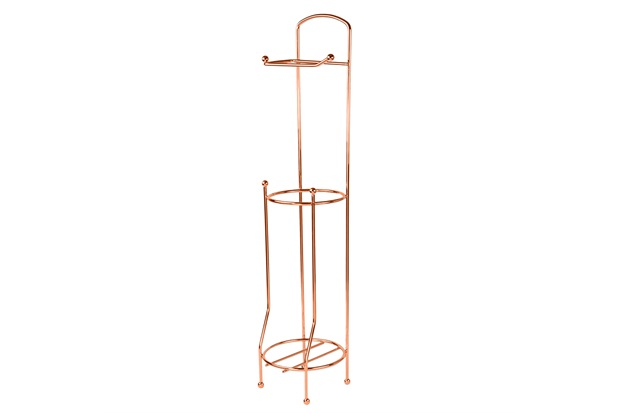 Suporte Para Papel Higiênico Em Aço 65x15,2cm Rose Gold - Loja da Dias